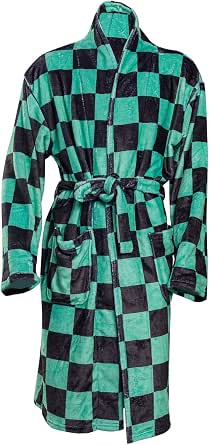 Gonriya Anime Bathrobe Men Cosplay Fuzzy Robe for Women Pajamas Adult ...