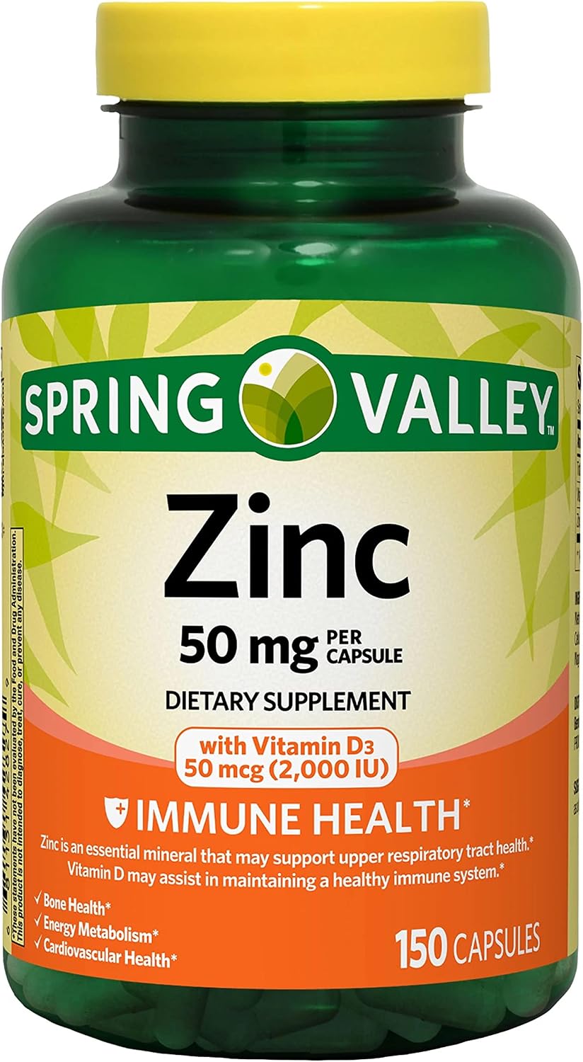 Amazon.com: jogi Zinc with Vitamin D Capsules Dietary Supplement, 50 mg ...