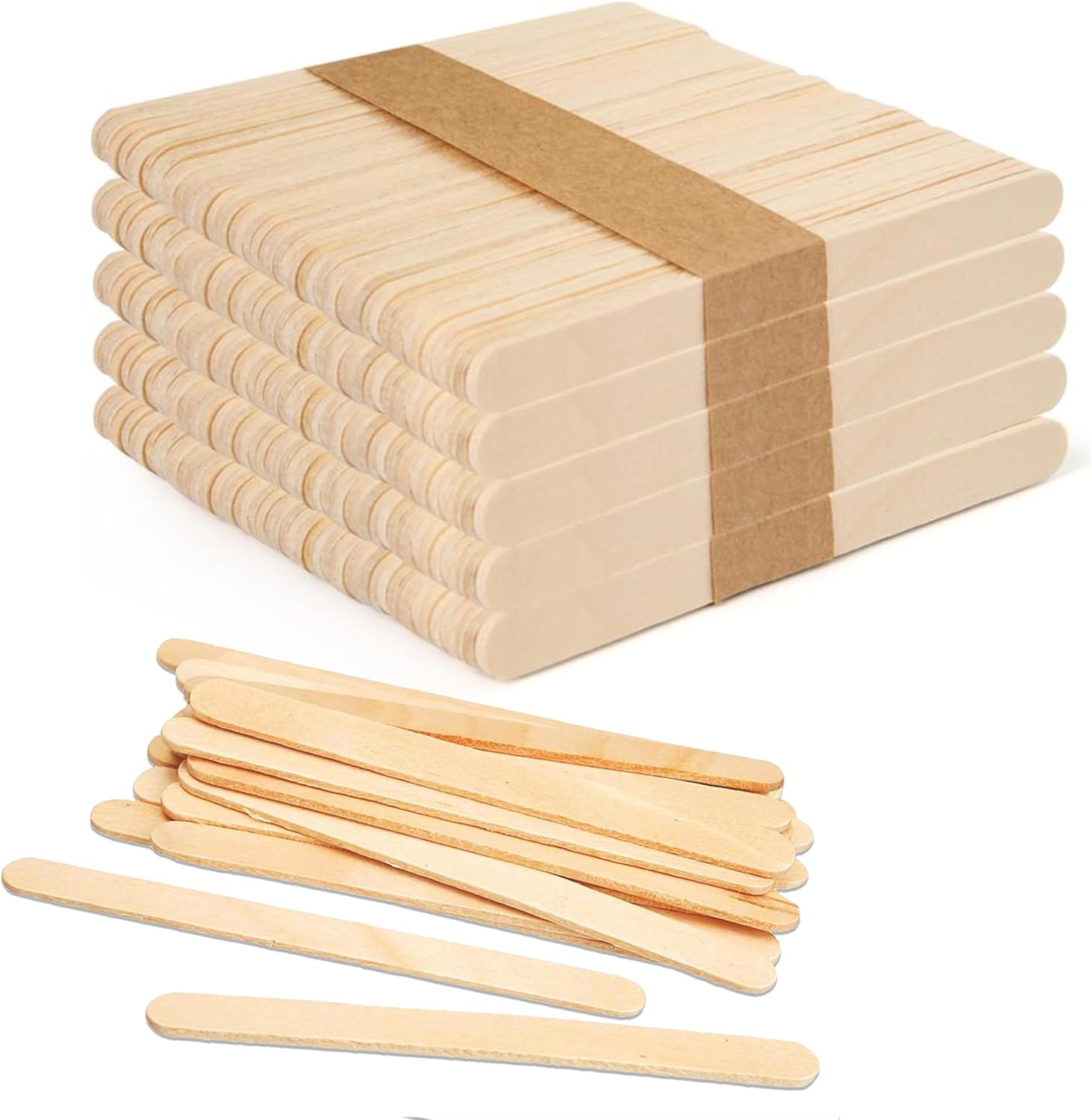 Amazon.com: Under the Sun Products 4.5"" Natural Wooden Popsicle Craft ...