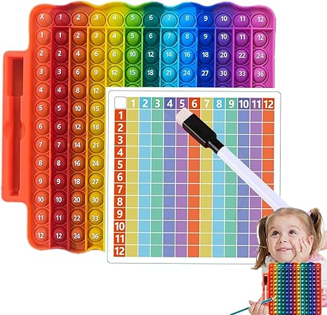 12x12 Multiplication Tables for Kids Times Tables Toy Number Board Game ...