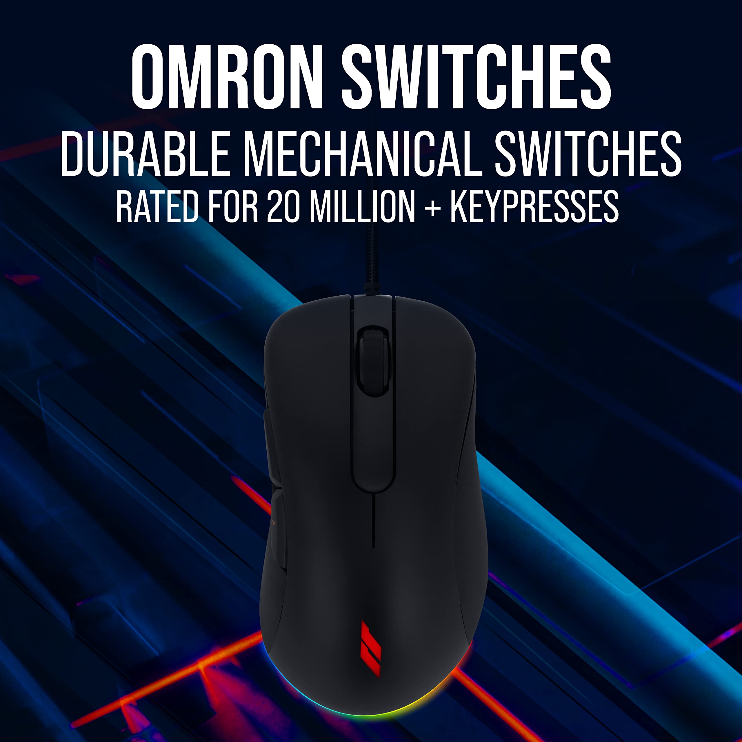 Snapklik.com : VisionTek OCPC MR44 Wired Gaming Mouse, RGB, 16000 DPI ...