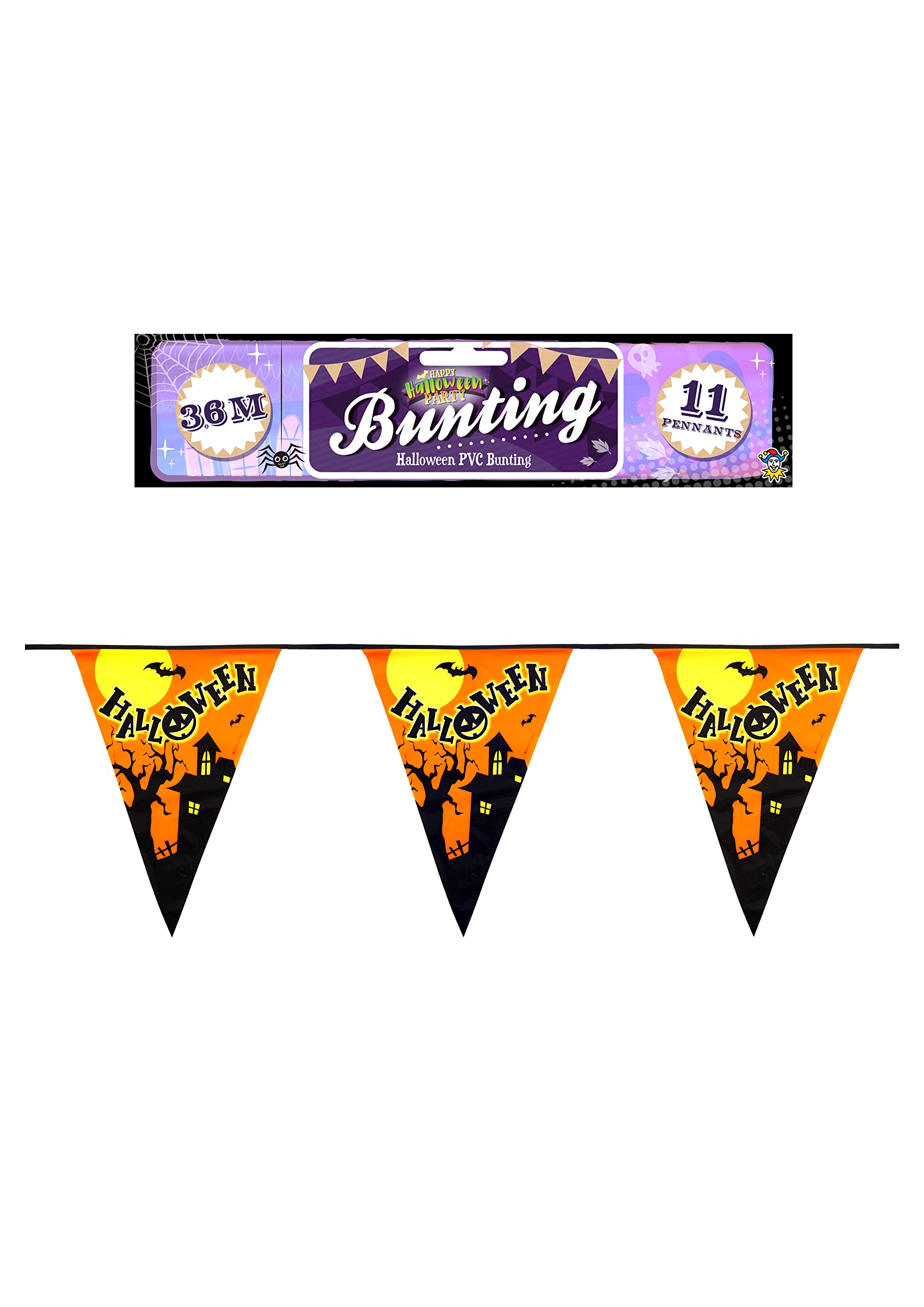 pick Spooky Halloween Triangle Flag Bunting : Amazon.co.uk: Toys & Games