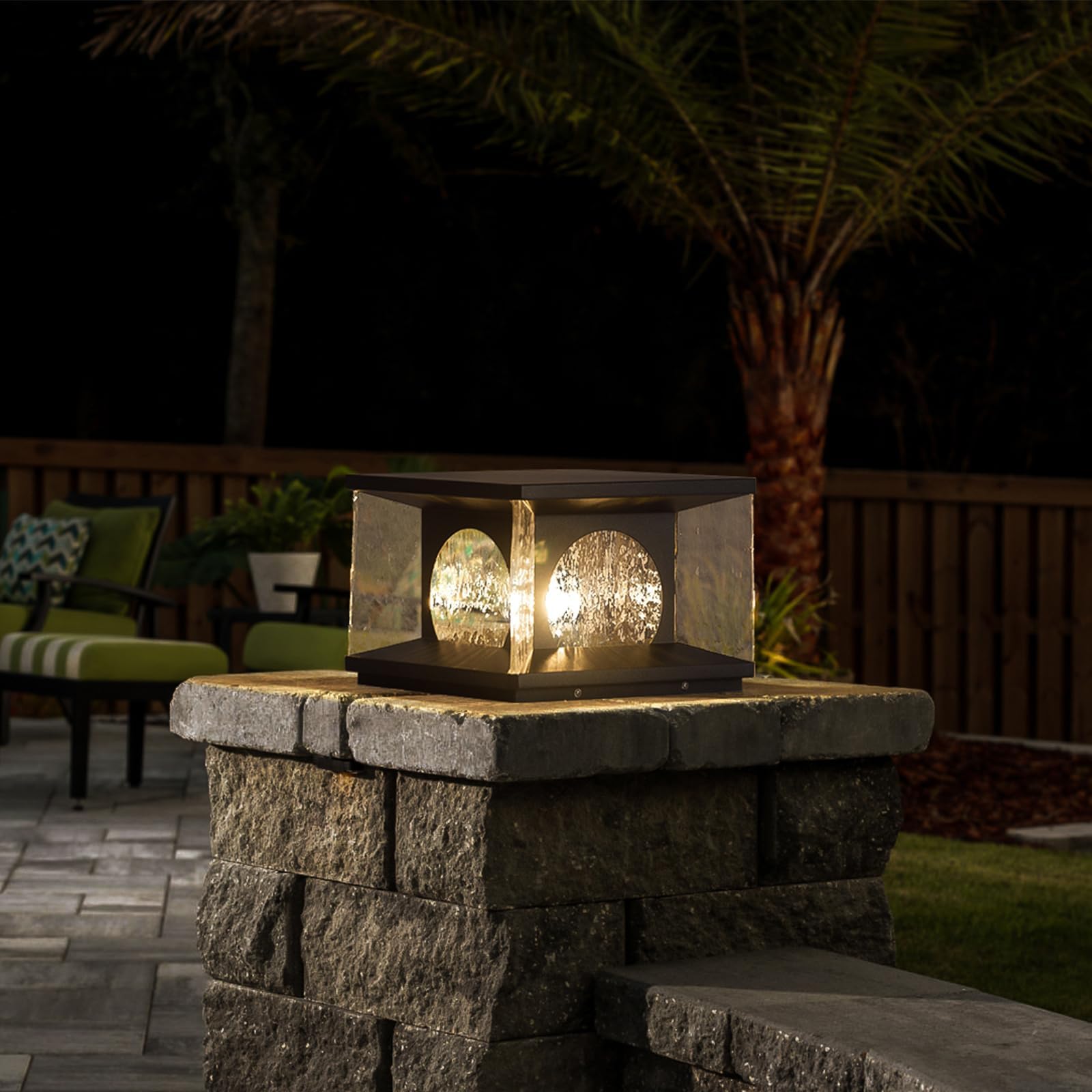 MVBT Modern Outdoor Column Light, Luxury IP54 Waterproof Post Cap ...