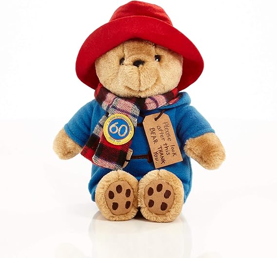 Paddington Bear with Scarf 60th Anniversary Edition - Cuddly Paddington ...