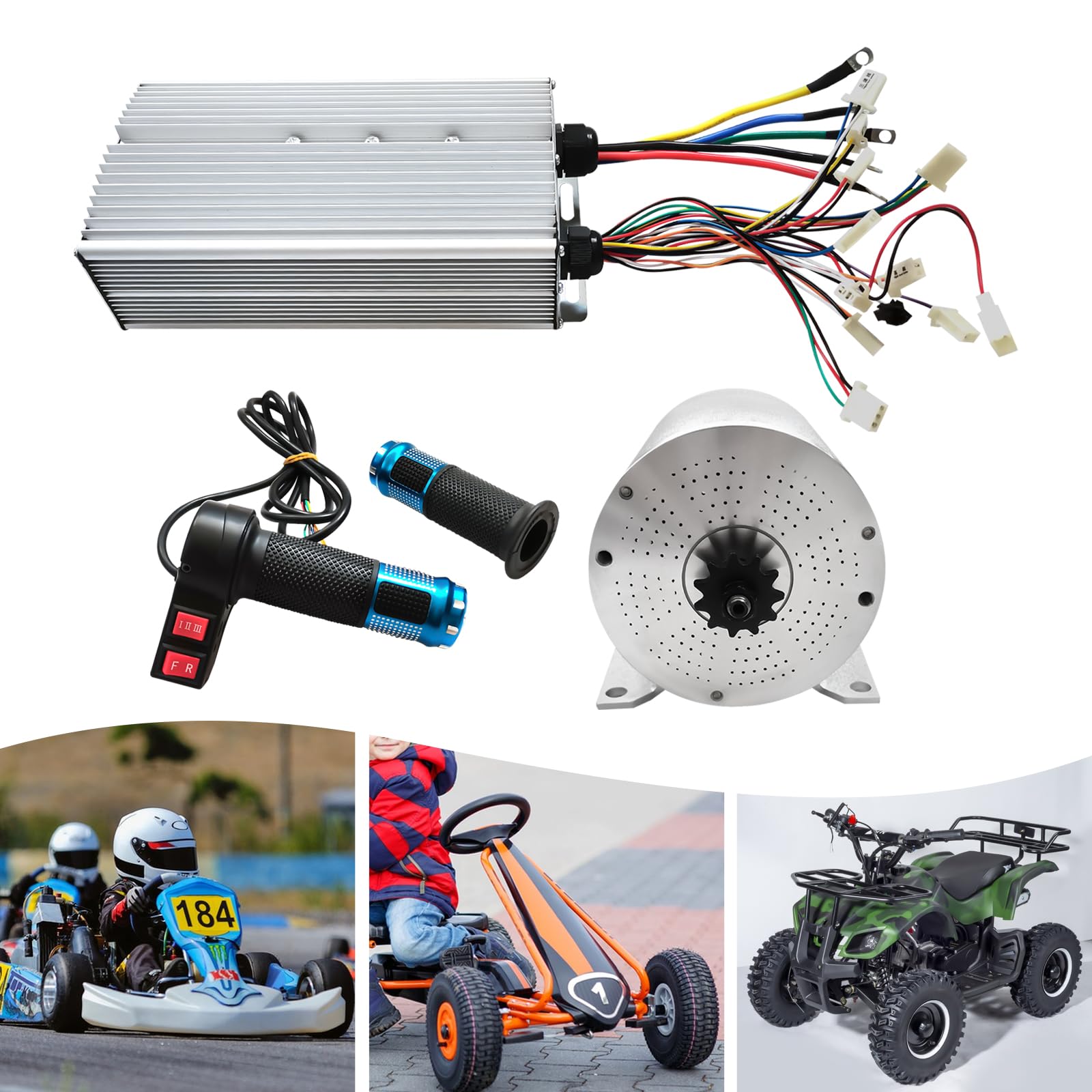 Amazon.com: Electric Brushless DC Motor 3000W 72V Electric Brushless ...