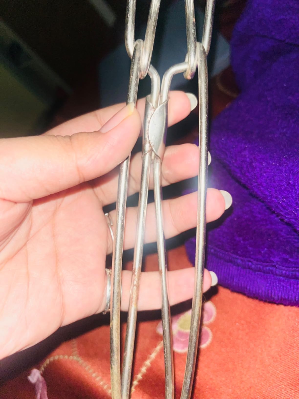 Buy ATEVON Stainless Steel Wire Tong Pakkad - Utensil Holder Online at ...