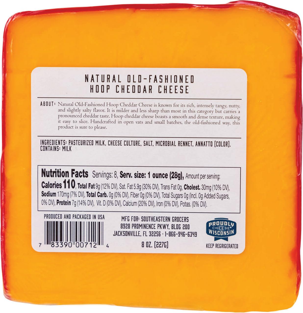 Amazon.com: Red Hoop Cheddar Cheese, 8 Ounce : Grocery & Gourmet Food