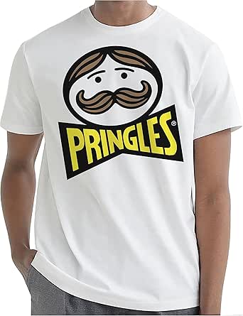 Amazon.com: Quickfits Pringles Logo - White T-Shirt (M) : Clothing ...