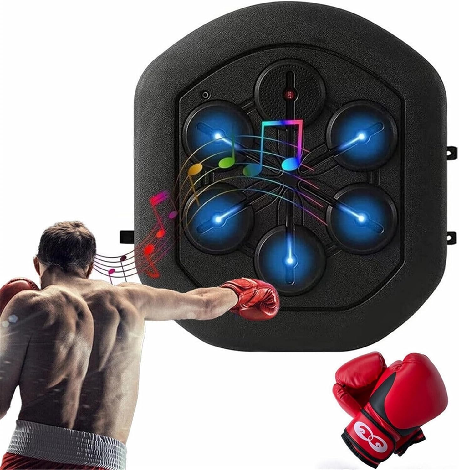 Electronic Boxing Wall Equipment Strength Tester with Music, Electronic ...