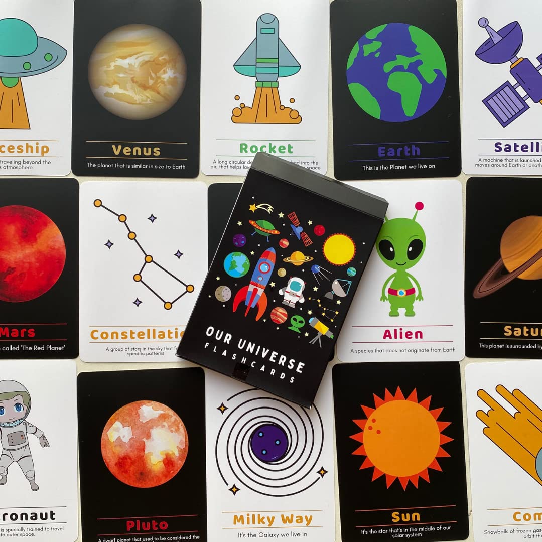Buy TotCircle Our Universe Flashcards | Age 2 Plus | 34 Educational Toy ...
