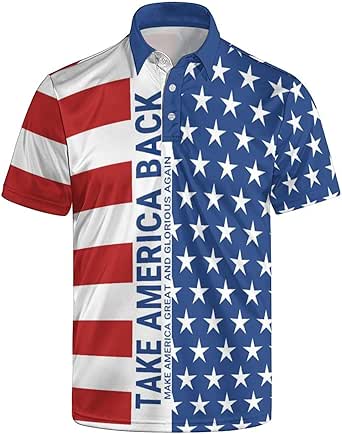 Amazon.com: Lkaxoju Funny Polo Shirt Golf Button Up Short Sleeve Fun ...