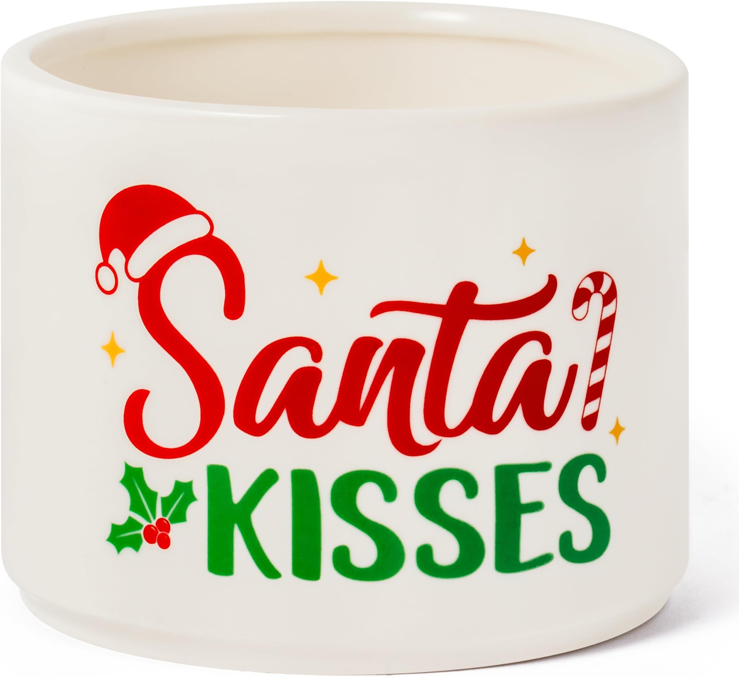 Amazon.com | Santa Feet Candy Bowl - Adorable Ceramic Christmas Bowl ...
