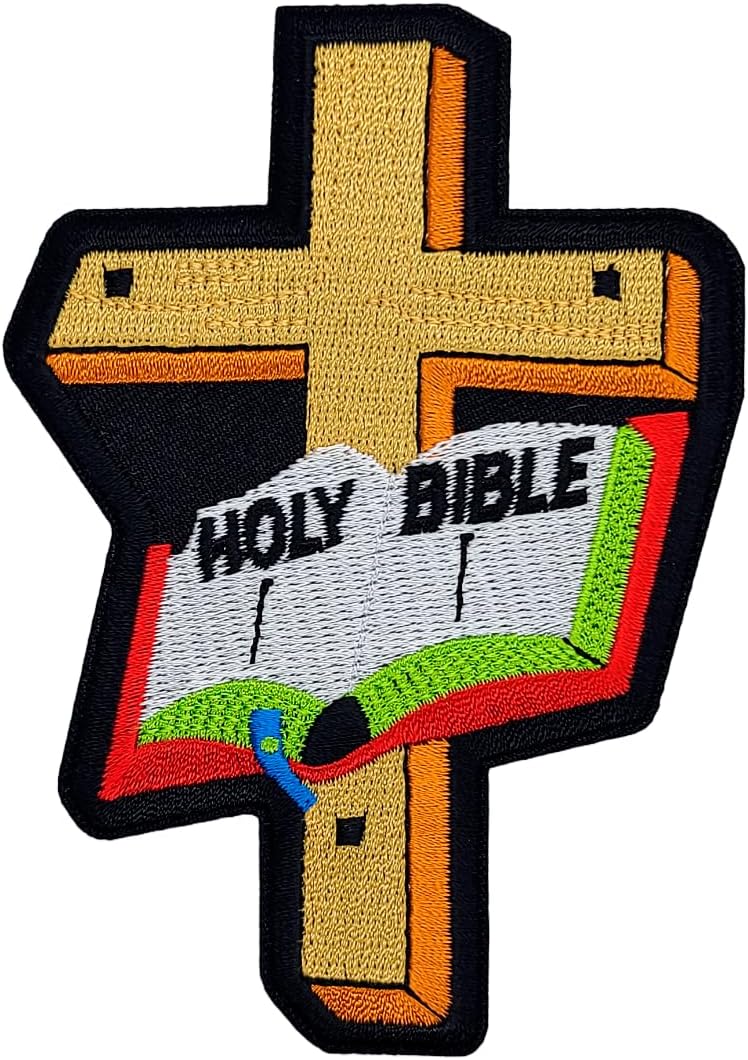 Amazon.com: Holy Bible Cross God Patch - 3 x 4.5 Inch Iron on Sew on P789
