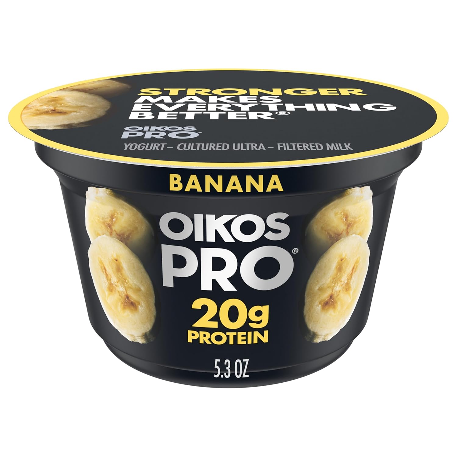 Amazon.com: Oikos Pro Banana Yogurt-Cultured Ultra-Filtered Milk ...