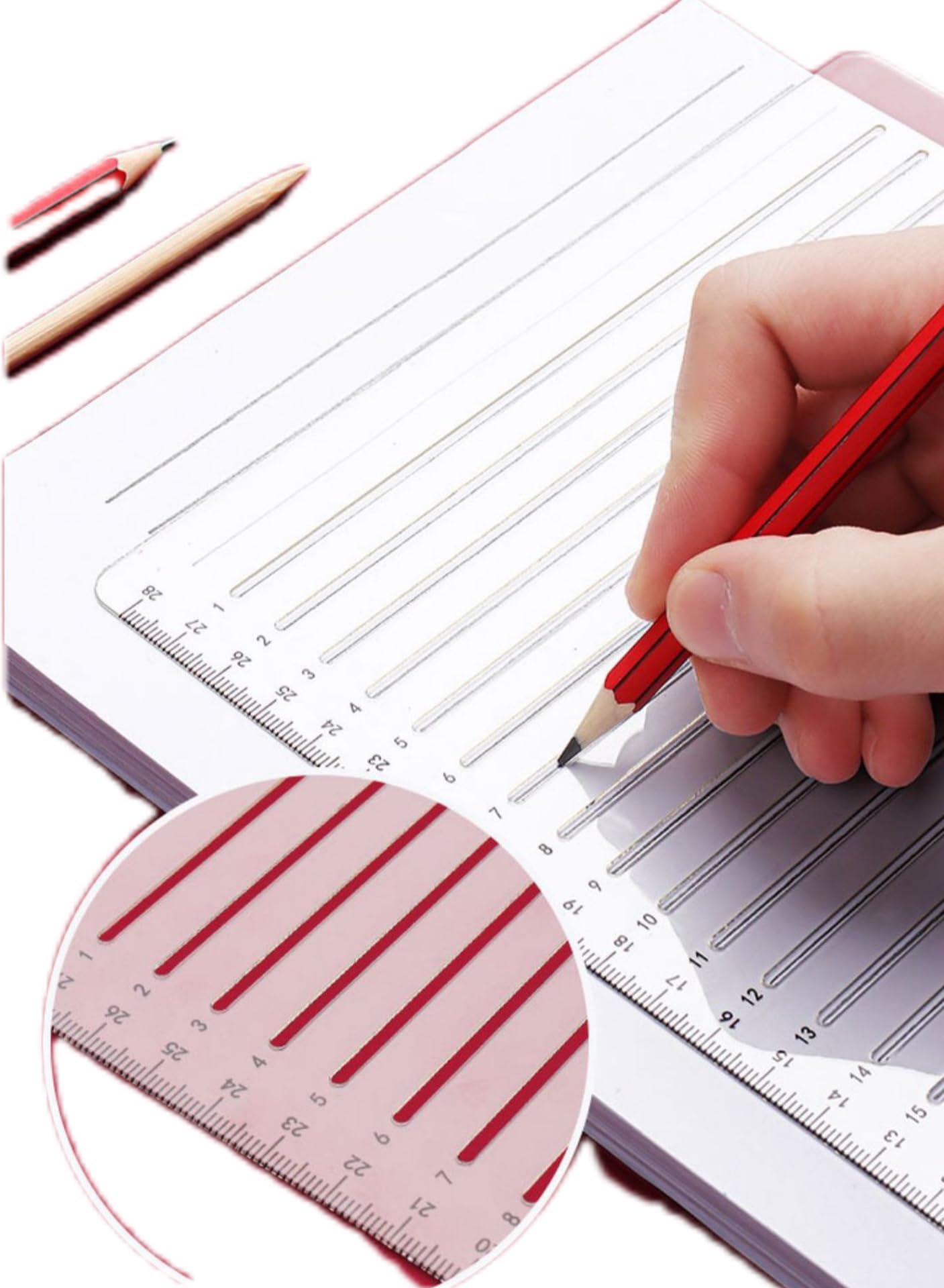 Amazon.com : 3 Straight-line Drawing templates, Calligraphy templates ...