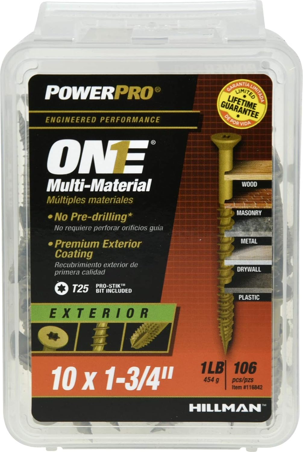 Power Pro 116842 Multi-Material Screws, Bronze, 106 Piece : Amazon.in ...