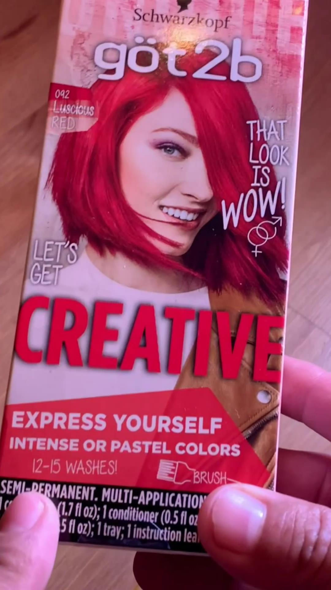 Watch Red Hair Color by got2b what's inside on Amazon Live