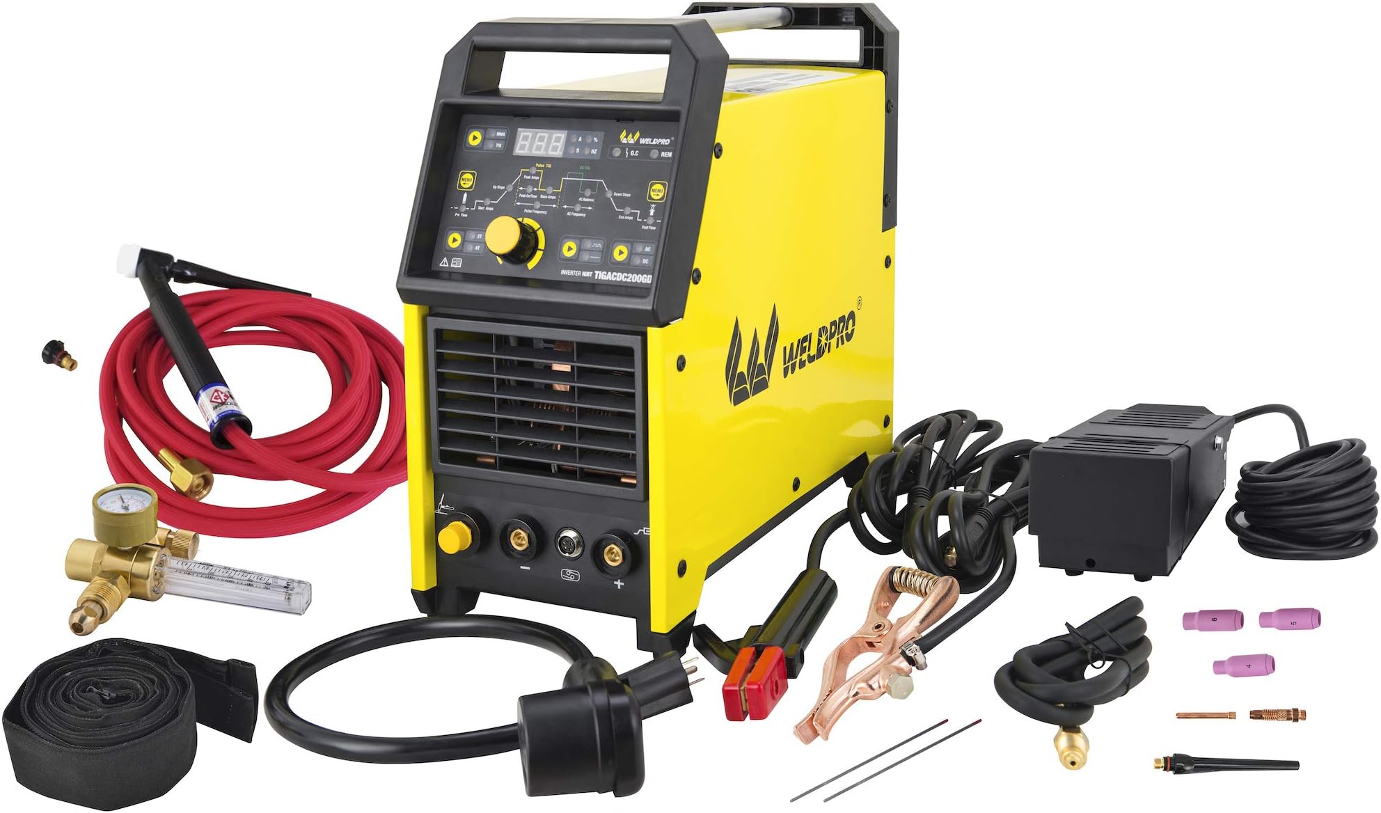 Sunstac AC/DC 250A Aluminum TIG Welder with Pulse, 110V/220V Dual ...