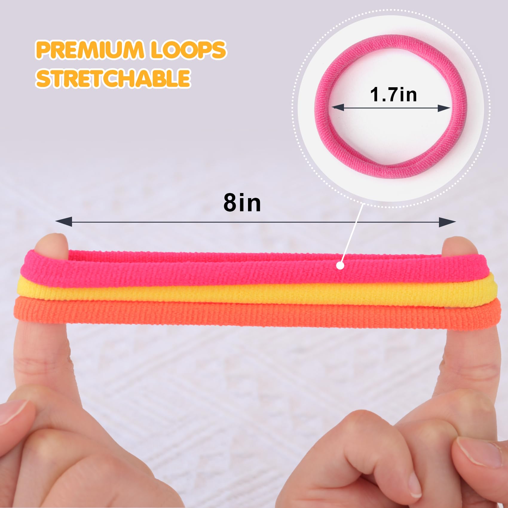 Snapklik.com : Weaving Loom Loop Refill,7 Inch 288 Pcs In 8 Vibrant ...