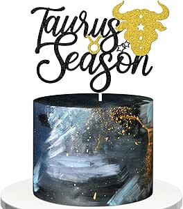 Amazon.com: Taurus Season Cake Topper, Taurus Birthday Decorations ...