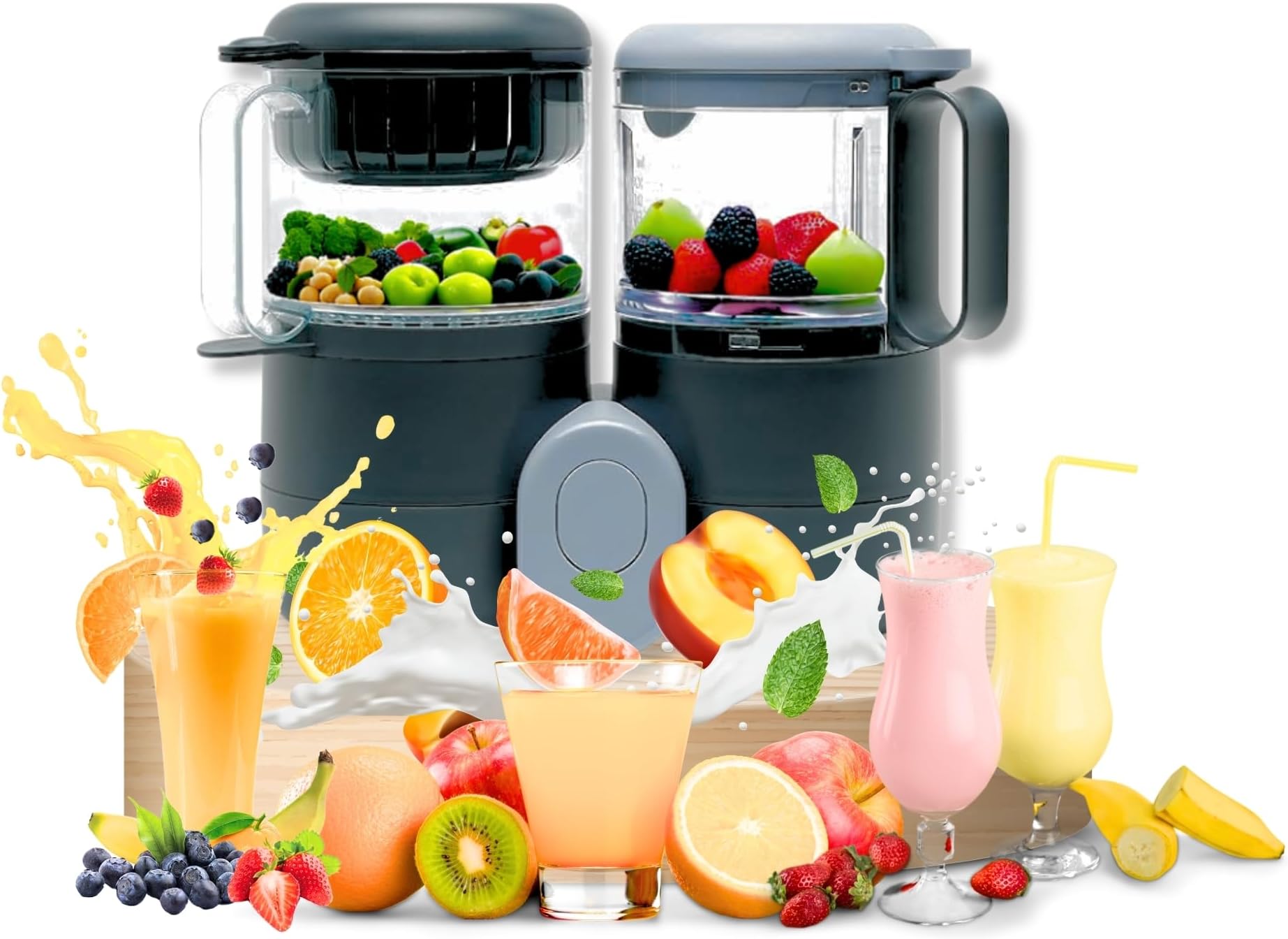 Amazon.com: Baby Food Maker Steamer and Blender - Multifunction Baby ...