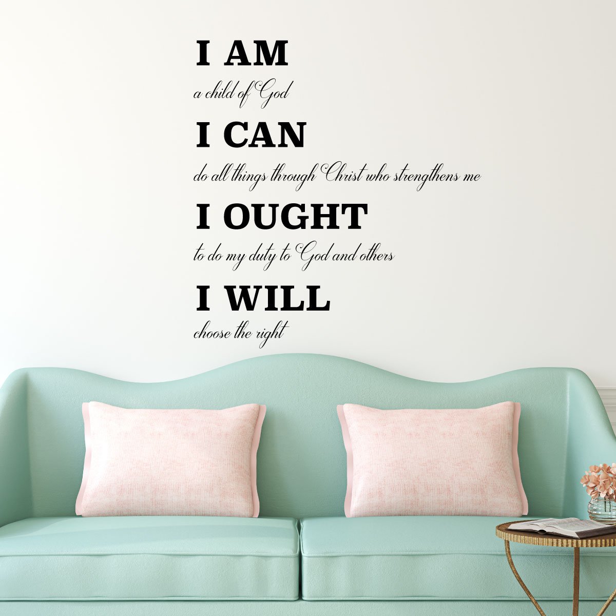 Amazon.com: Charlotte Mason Wall Decal - I AM I CAN I OUGHT I WILL ...