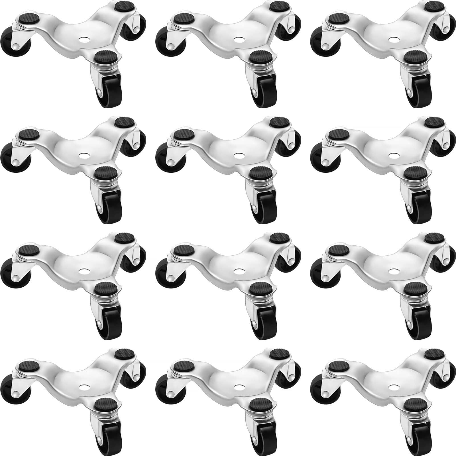 Amazon.com: Tri Wheel Cup Dolly with 3" Hard Rubber Wheels - 630 lbs ...