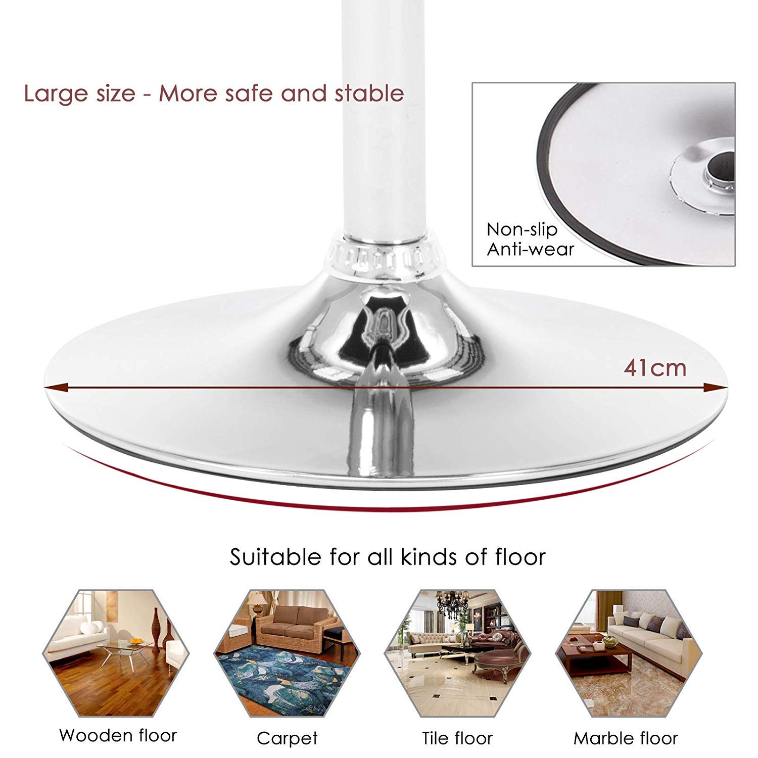 IntimaTe WM Heart Bar Stools/Counter Stools with Arms Set of 2, Modern ...