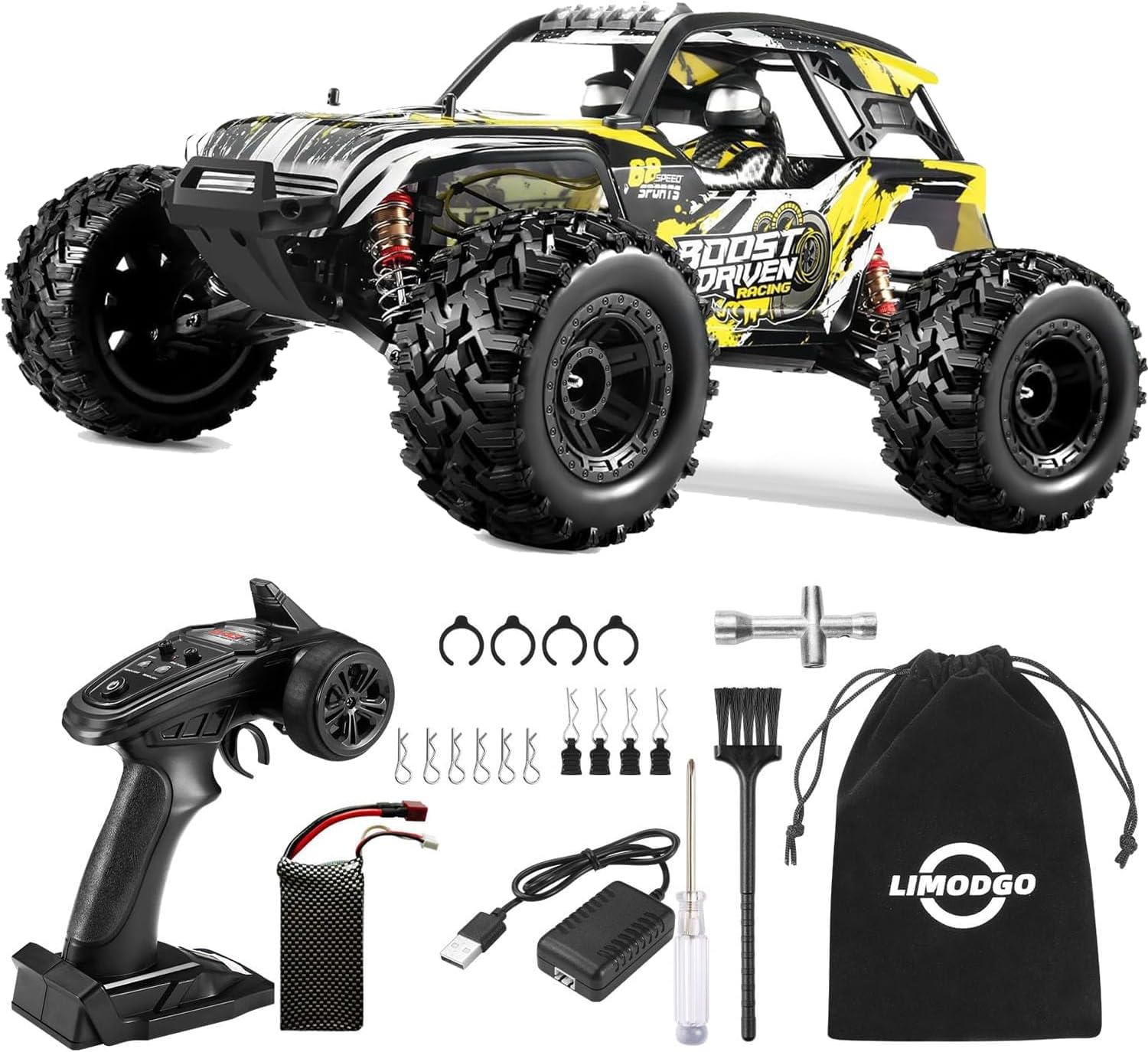Amazon.com: Limodgo 100 KMH Fast Remote Control Car for Adults,1:10 ...