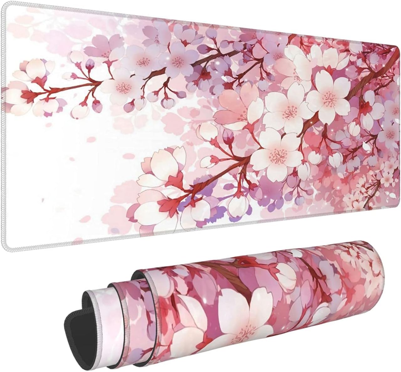 Japanese Pink Sakura Extended Mouse Pad 31.5x11.8 Inch XL Cherry ...