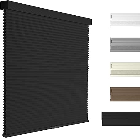 Amazon.com: Boolegon Blackout Cellular Shades Cordless Pull Down ...