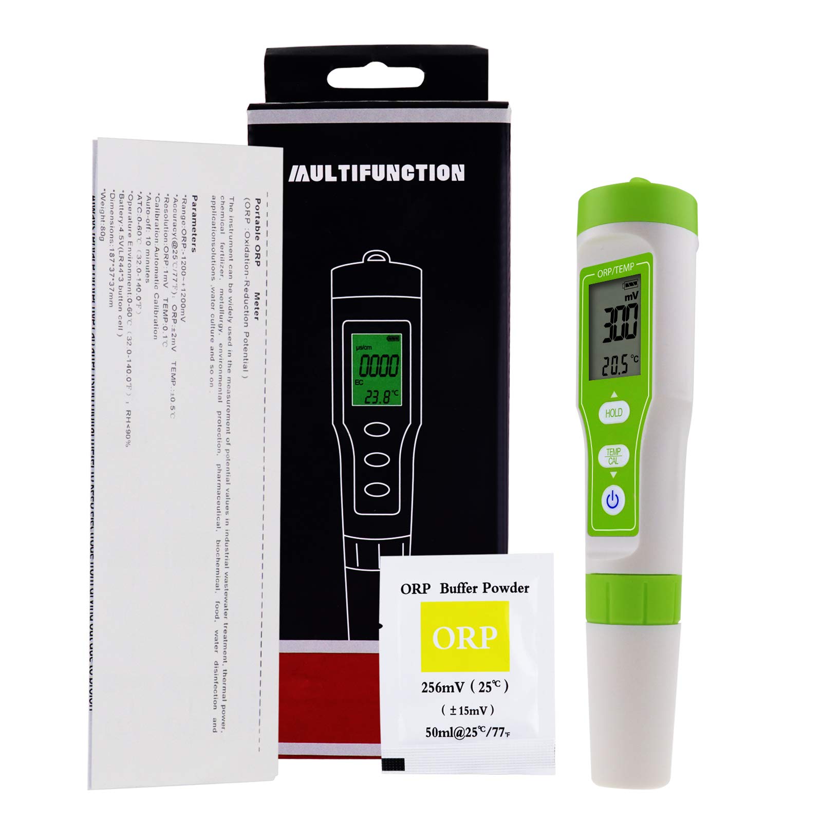 Snapklik.com : 2 In 1 ORP & Temperature Meter, Digital ORP Meter