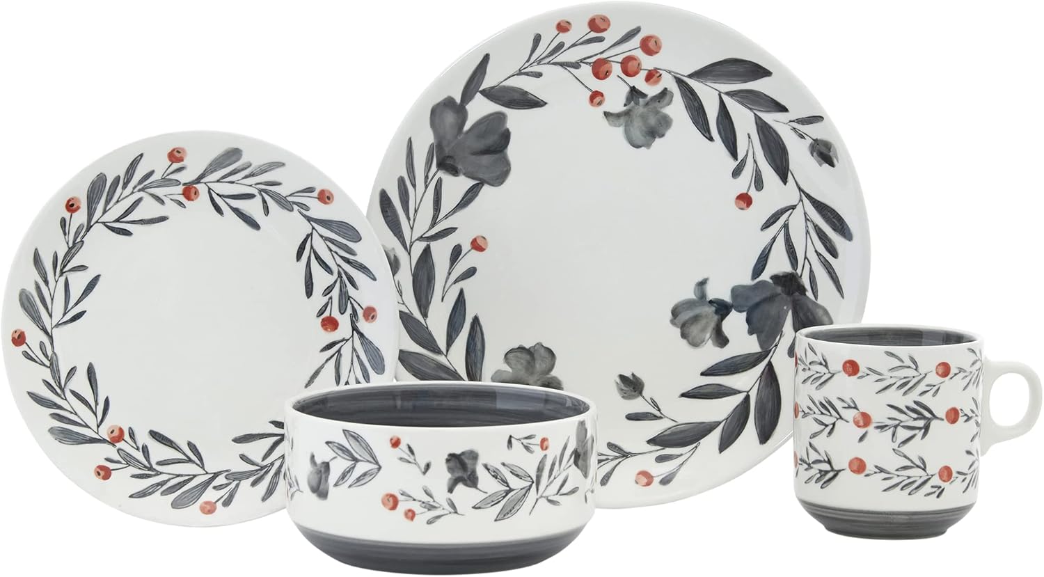 Amazon.com | Baum-Essex - Dinnerware Sets, 16 Piece Dish Set for 4 ...