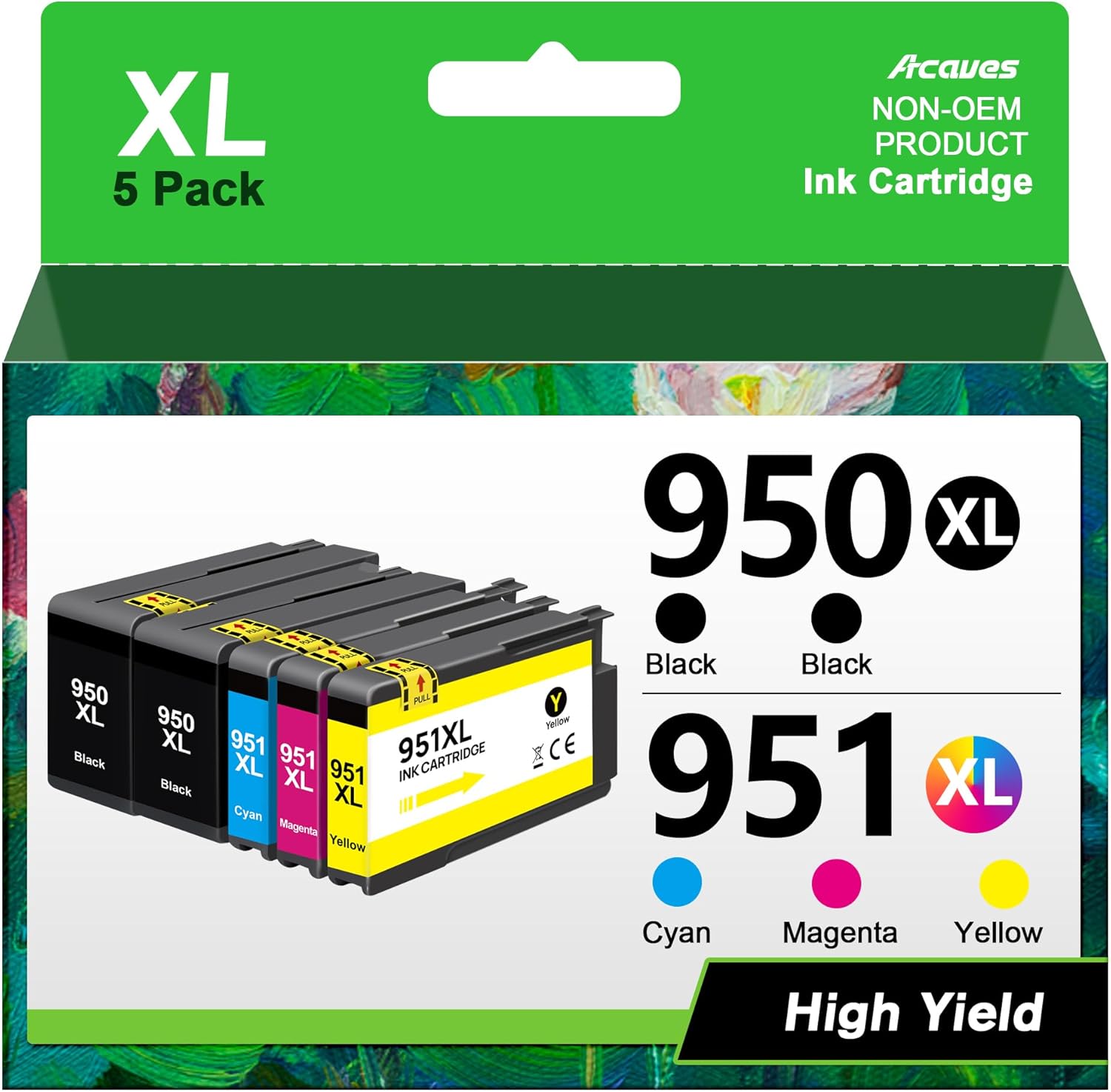 950XL 951XL Combo Replacement for HP 950 951 Ink cartridges Combo Pack ...