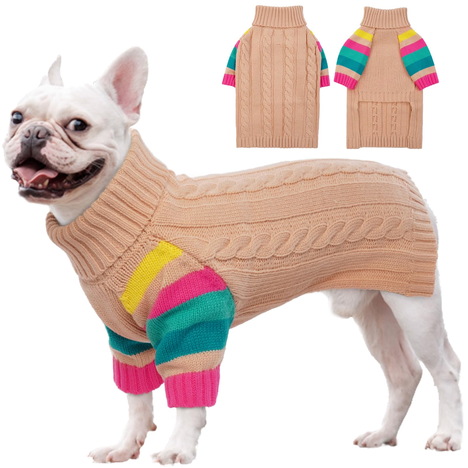 Amazon.com : OUOBOB Dog Sweater, Sweaters for Large Size Dogs, Stretchy ...