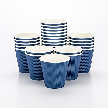 Restaurantware Ripple Wall Coffee Cups 500 Count 8 Ounce Insulated ...