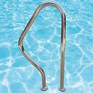 Handrail Outdoor Safety 304 Stainless Steel Pool Hand Rail for Inground ...