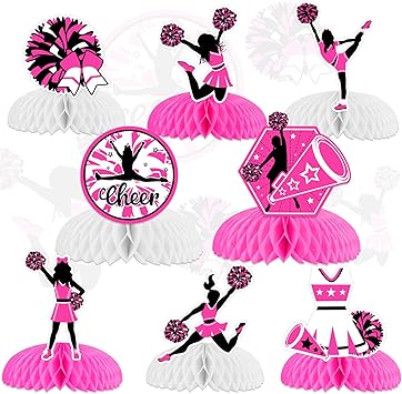 Amazon.com: Kreatwow Cheerleading Party Decorations Cheerleader ...