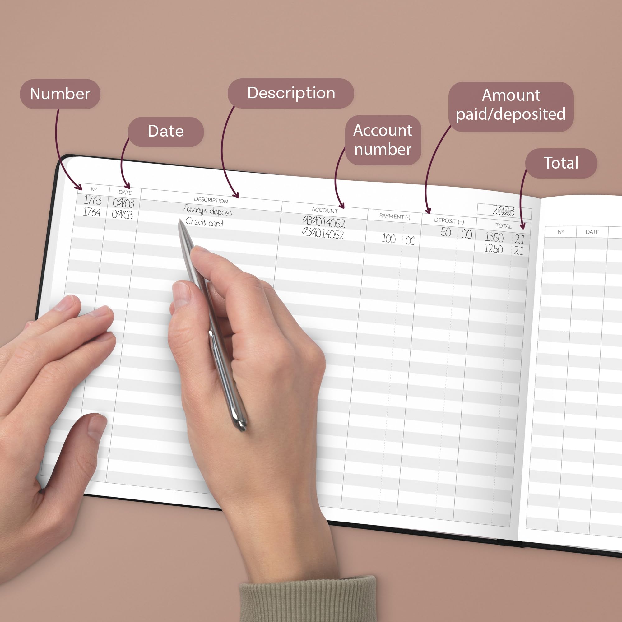 Snapklik.com : Skyline Accounting Ledger Book Columnar Log Journal For ...