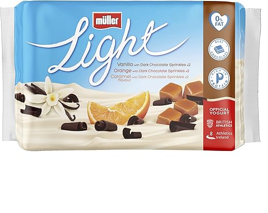Muller Light Fat Free Yogurt with Chocolate Sprinkles 6 x 140g : Amazon ...