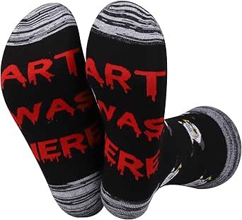 Amazon.com: JXGZSO Horror Movie Lover Gift Funny Clown Socks Art Was ...
