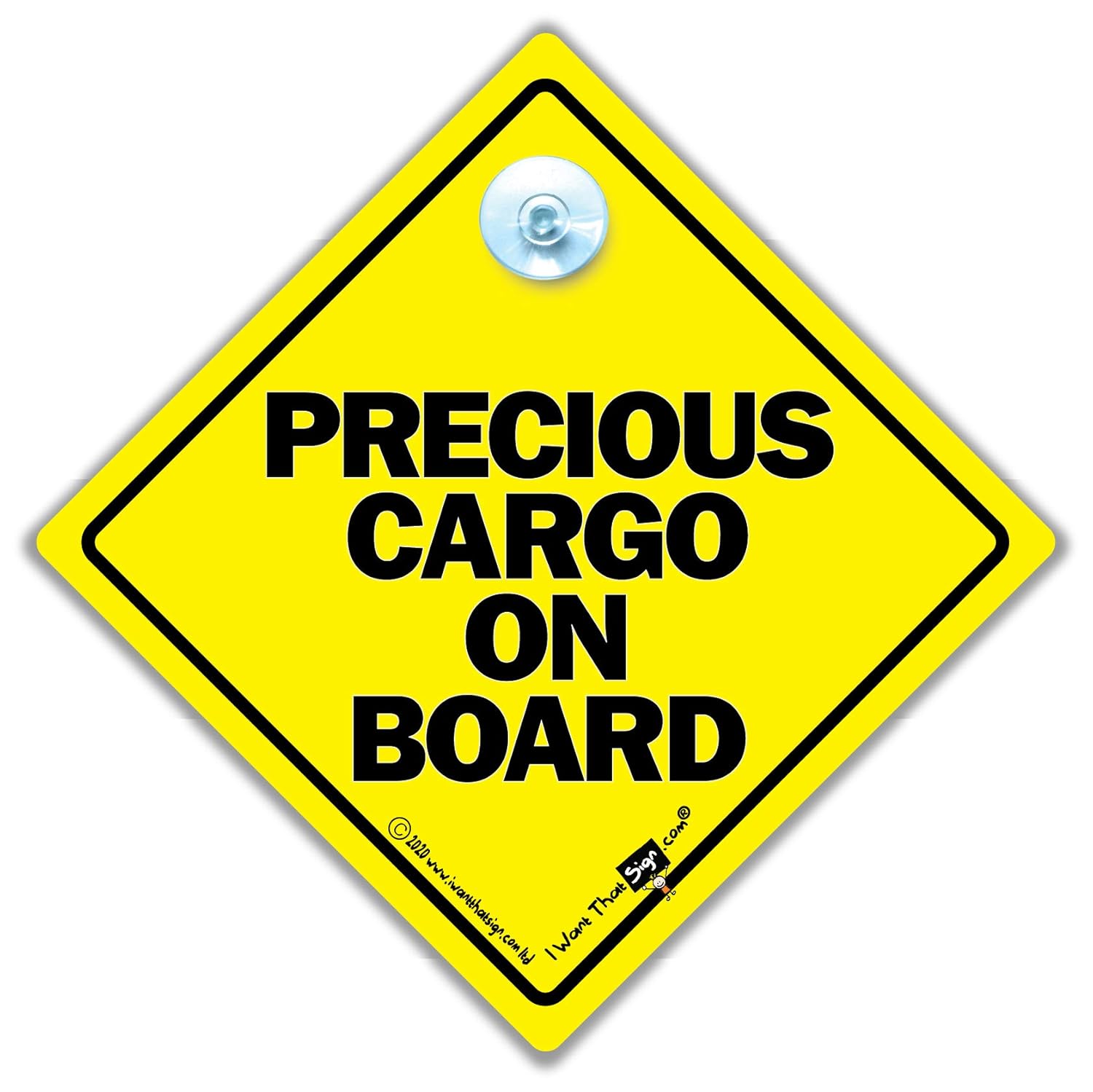 Amazon.com: BABY iwantthatsign.com Precious Cargo On Board Car Sign ...