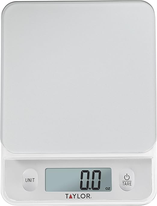 Amazon.com: Taylor Glass Top Food Scale with Touch Control Buttons, 11 ...