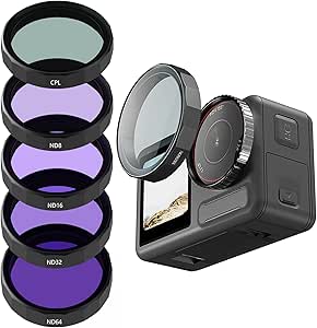 Amazon.com : 5-Pack Lens Filters Kit for Osmo Action 5 Pro Accessories ...