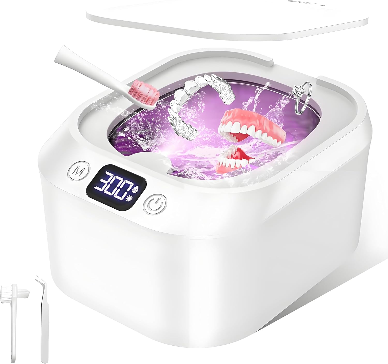 Ultrasonic Retainer Cleaner, Professional Denture Cleaning Machine ...
