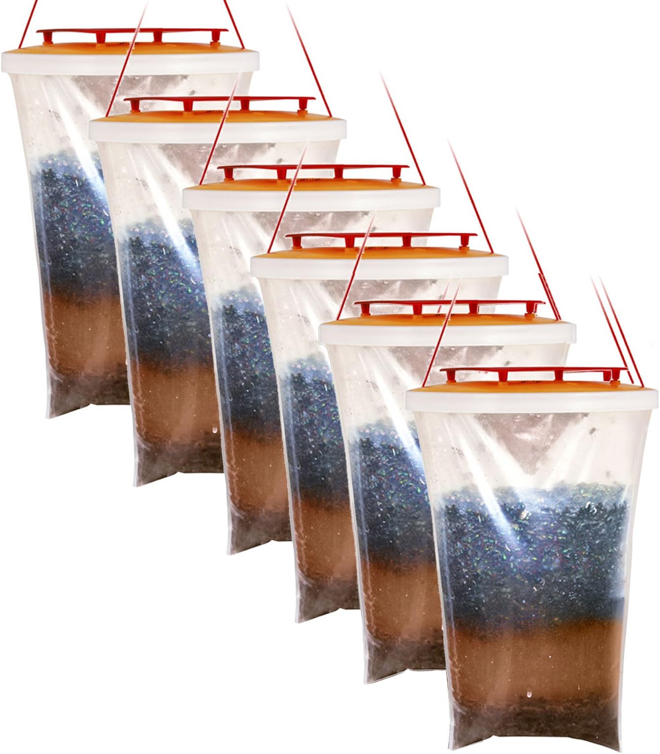 Red Top Fly Traps, Fly Trap, Red, 2 Pack : Amazon.co.uk: Garden