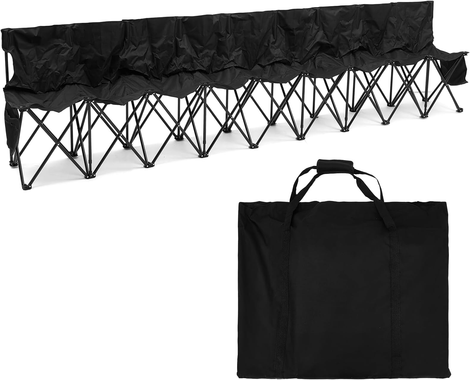 Amazon.com: QUICKPLAY PRO Portable Folding Bench Range 4, 6, 9 Seats ...