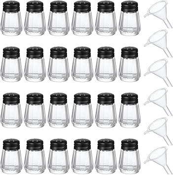 Amazon.com: Potchen 24 Pcs Cube Shape Mini Salt and Pepper Shakers Bulk ...