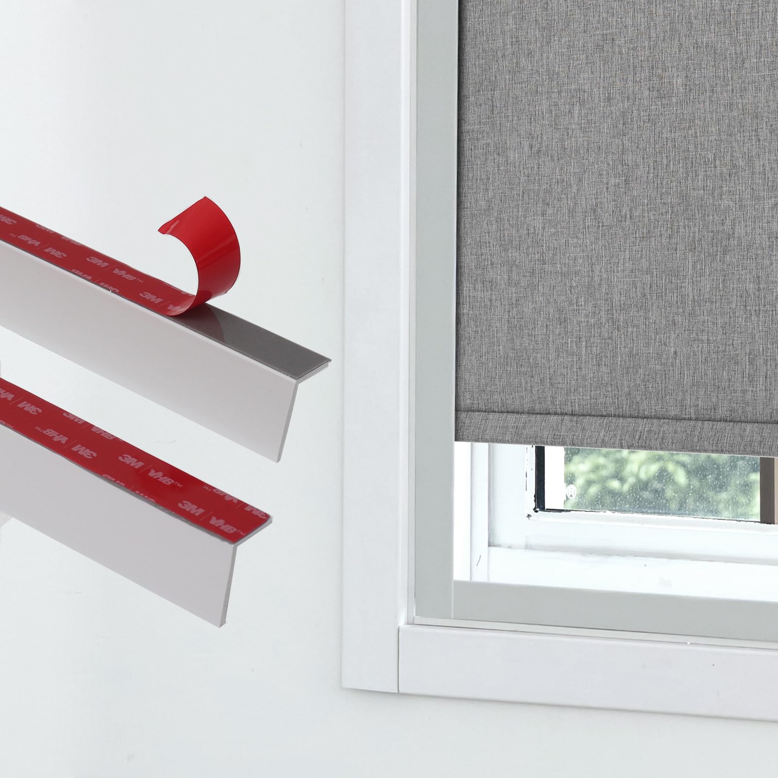 Amazon.com: JOYENG PVC Light Blockers Blackout Side Tracks for Window ...