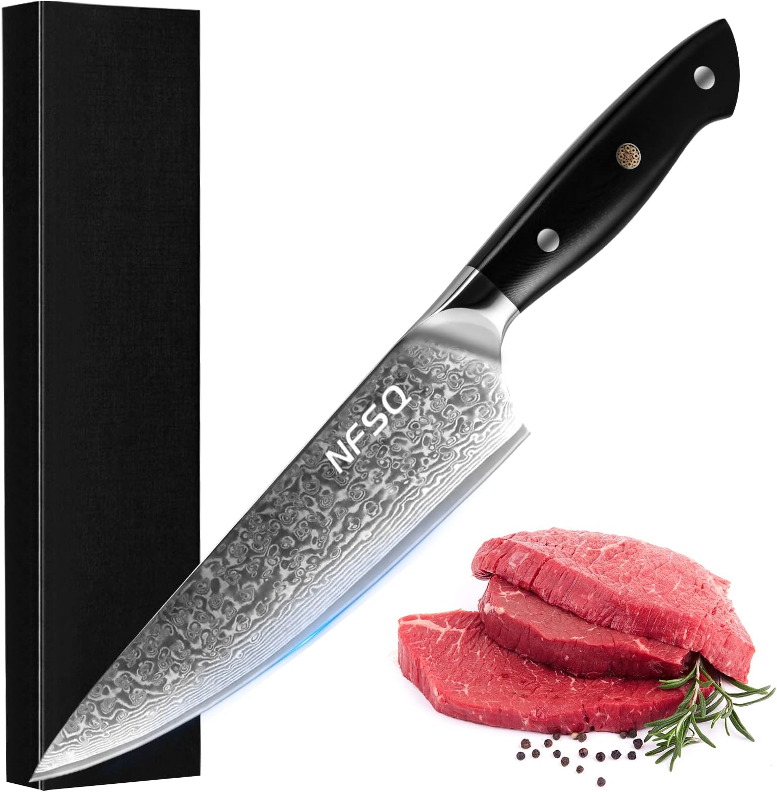 Amazon.com: KL KALOO 2PCS Kitchen Knives, 8 inch Chef's Knife and 3.5 ...